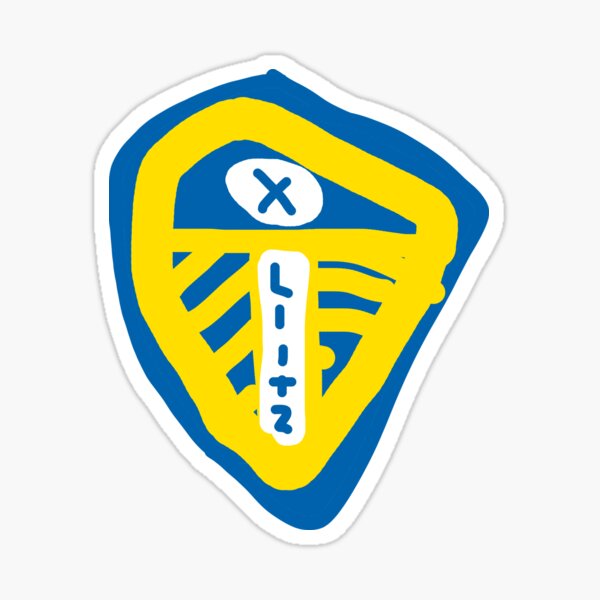 "Edgy Leeds United Badge " Sticker by Tartalo | Redbubble