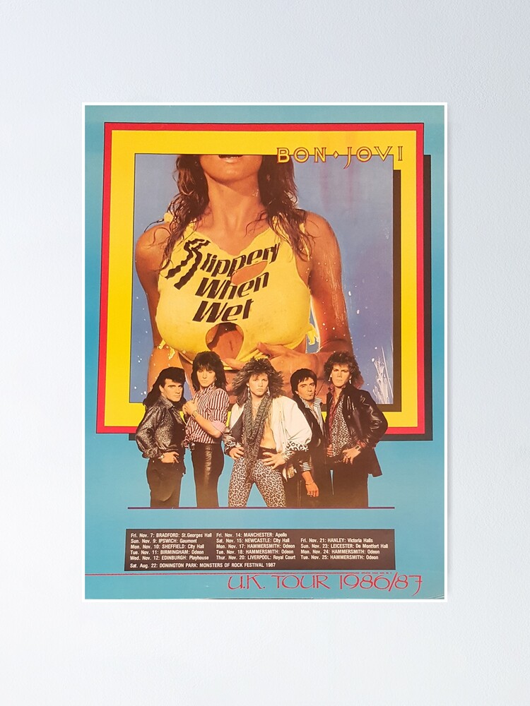 "Slippery when wet" Poster for Sale by DesignbyTaffy | Redbubble