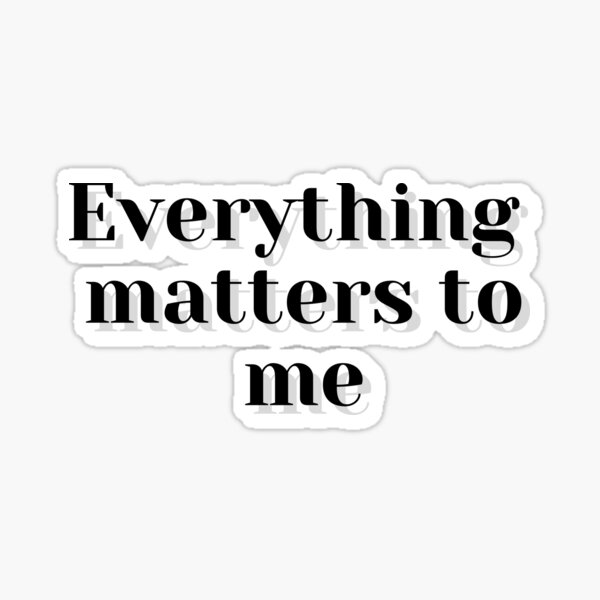 "Everything Matters To Me Aurora Lyric " Sticker for Sale by ...