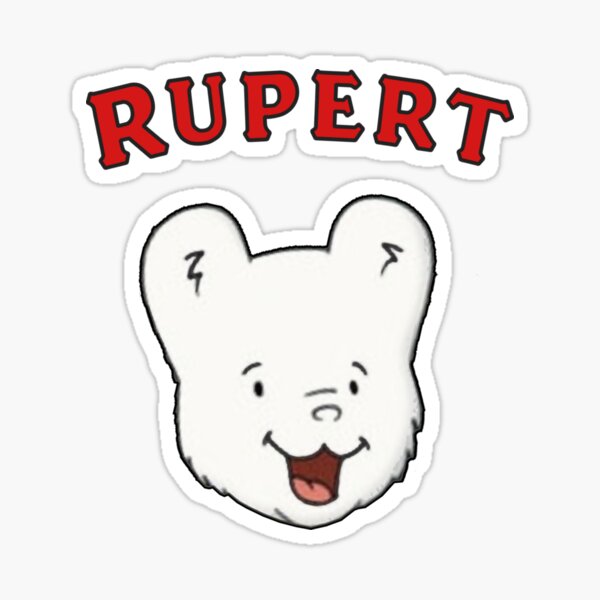 "Rupert bear Sticker" Sticker by MarenThiel | Redbubble