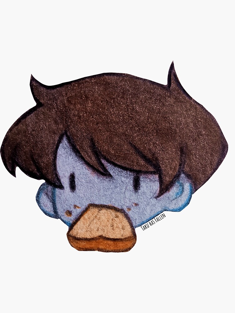 "Chibi Ghostbur eating bread" Sticker for Sale by Taku-has-Fallen ...