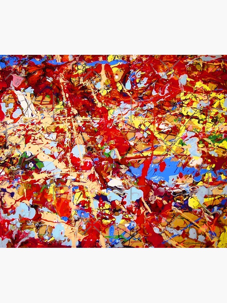 "Modern Abstract Jackson Pollock Nomor 1005" Poster for Sale by ...