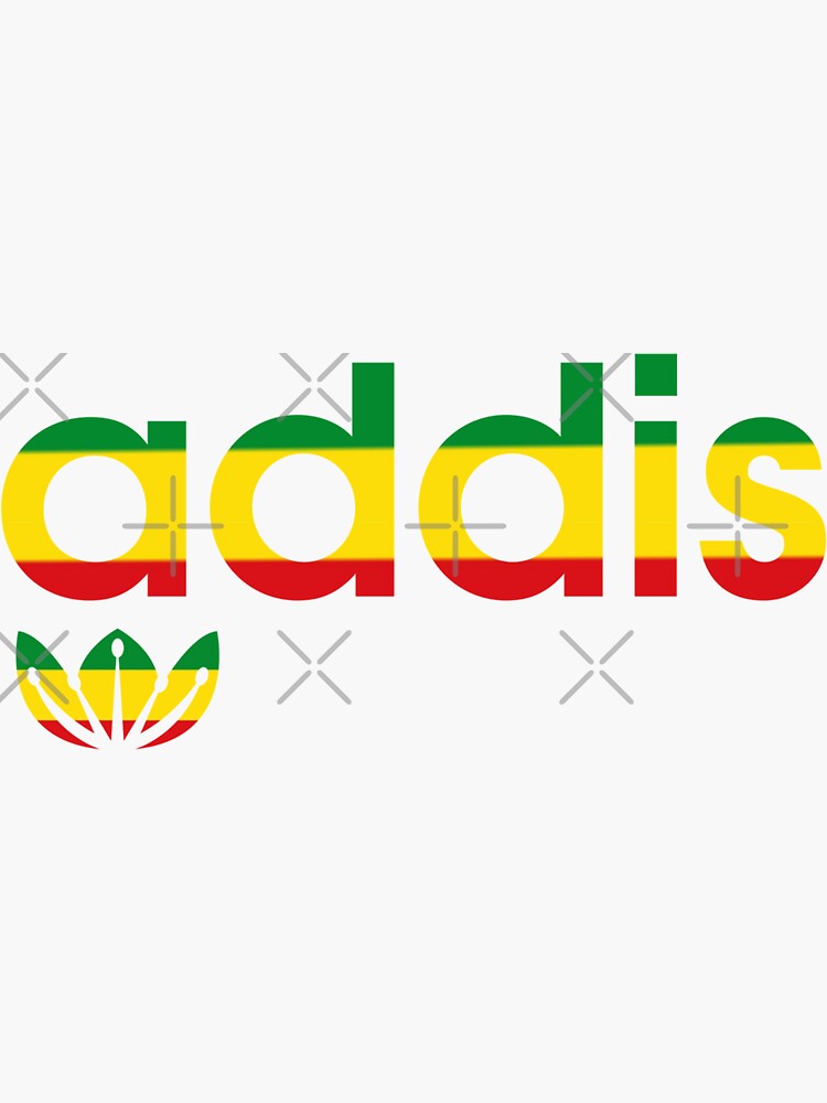 "Addis Design , Amharic, Amharic T-shirt " Sticker by JustManu | Redbubble