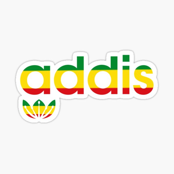 "Addis Design , Amharic, Amharic T-shirt " Sticker by JustManu | Redbubble