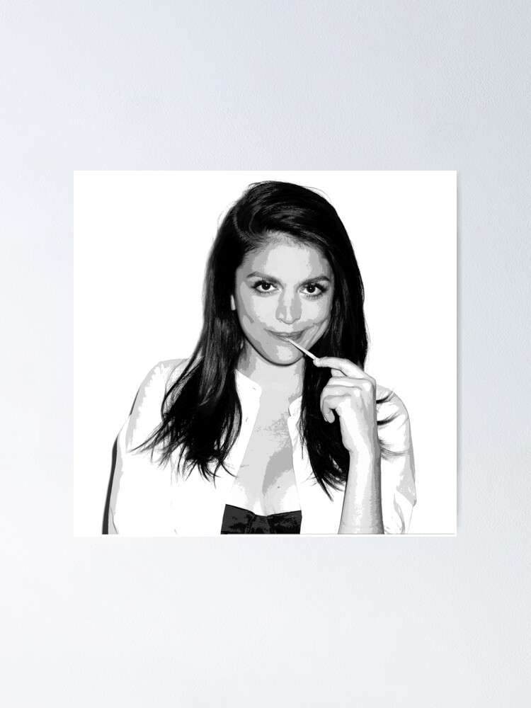 "Cecily Strong Black & White Pop Art Portrait Painting" Poster for Sale ...
