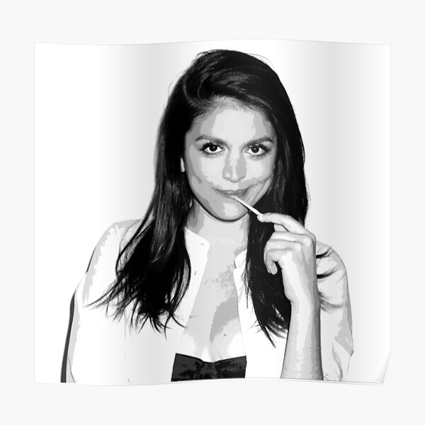"Cecily Strong Black & White Pop Art Portrait Painting" Poster for Sale ...