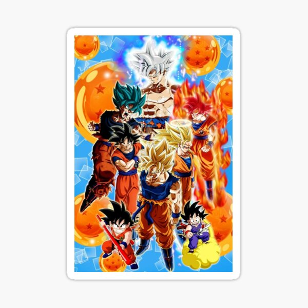 "Dragon ball Z Poster" Sticker by marlonda | Redbubble