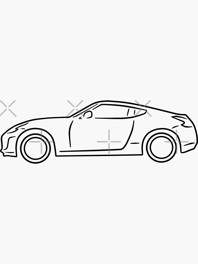 "Nissan 370Z Z34" Sticker by AutoClub | Redbubble