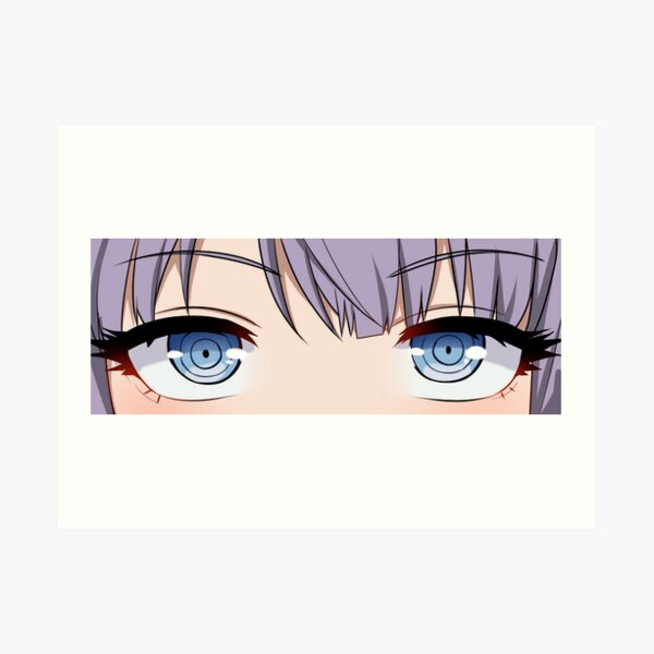 "Hotaru Eyes Peeker Anime Slap" Art Print by WeebooTr4sh | Redbubble