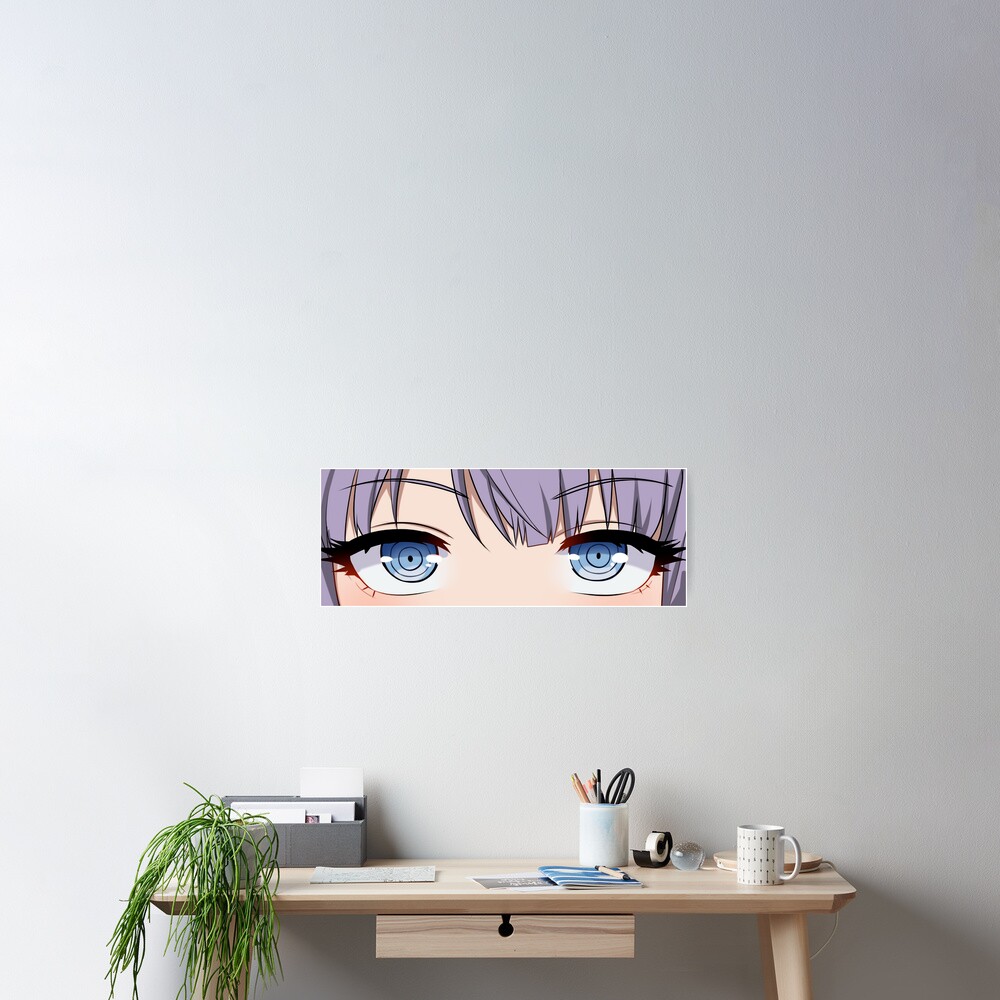 "Hotaru Eyes Peeker Anime Slap" Poster by WeebooTr4sh | Redbubble