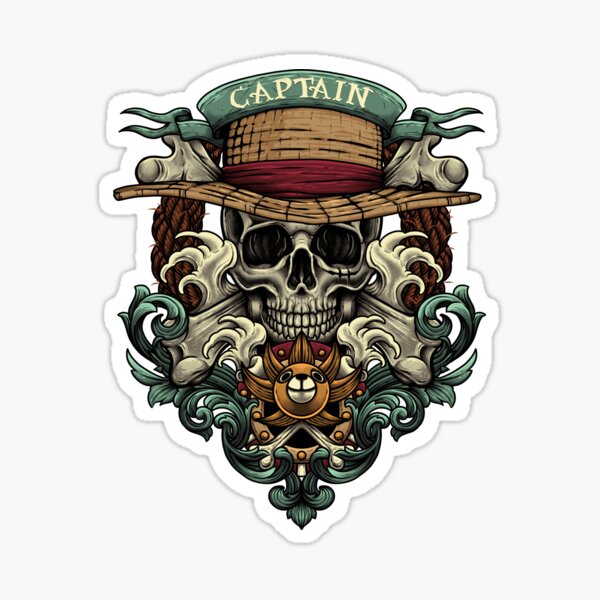 "The Captain" Sticker by badbone-col | Redbubble