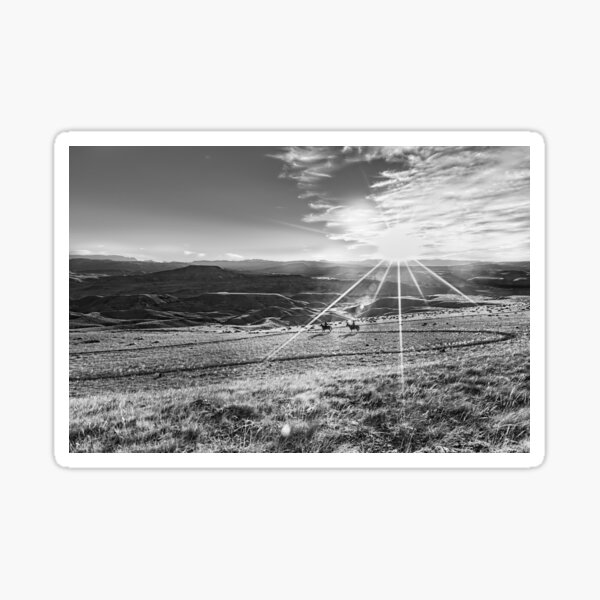 "Beam Me Up In Black and White" Sticker for Sale by KayBrewer | Redbubble