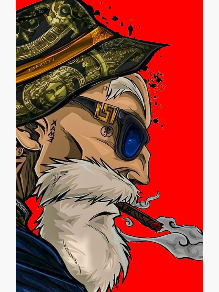 "Master Roshi Drip iPhone Case" Sticker for Sale by margield | Redbubble
