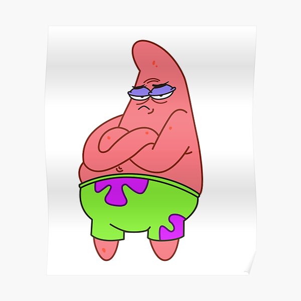 "Patrick star funny quotes patrick kids design Gifts " Poster for Sale ...