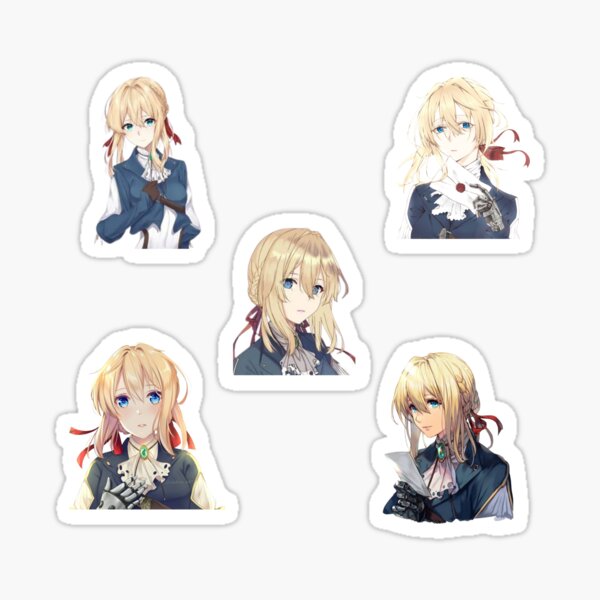 "Violet evergarden pack" Sticker for Sale by MMA-Art | Redbubble