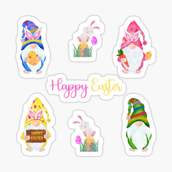 "Happy Easter Gnome | Hydro Flask | Sticker Pack " Sticker by ...