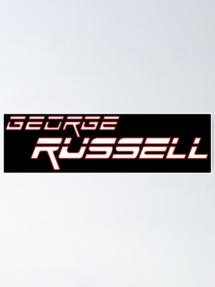 "George Russell" Poster for Sale by TableTopDesigns | Redbubble