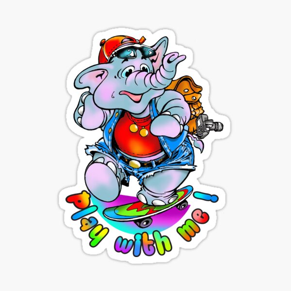 "Play with me !" Sticker by Concept-Hub | Redbubble