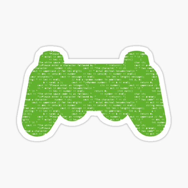 "Controller in programming font" Sticker by TheresaSp | Redbubble