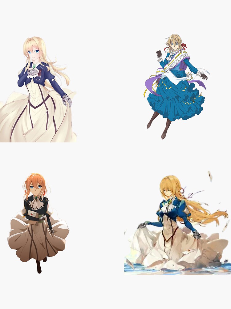 "Violet evergarden pack" Sticker for Sale by MMA-Art | Redbubble