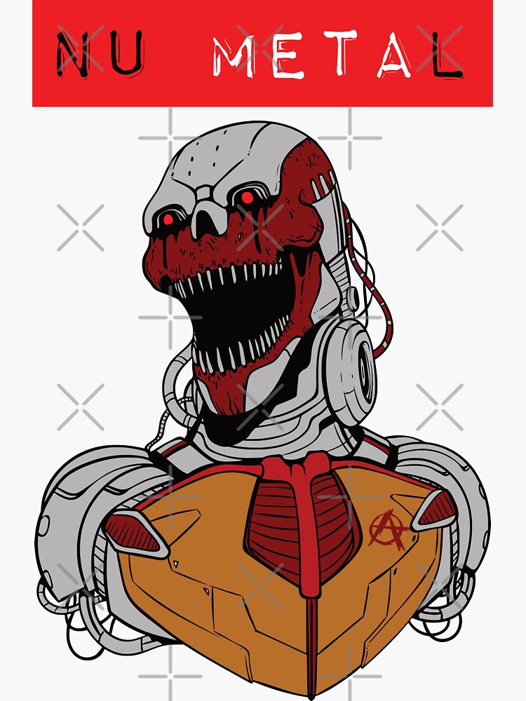 "NU METAL" Sticker by chaoskandy | Redbubble