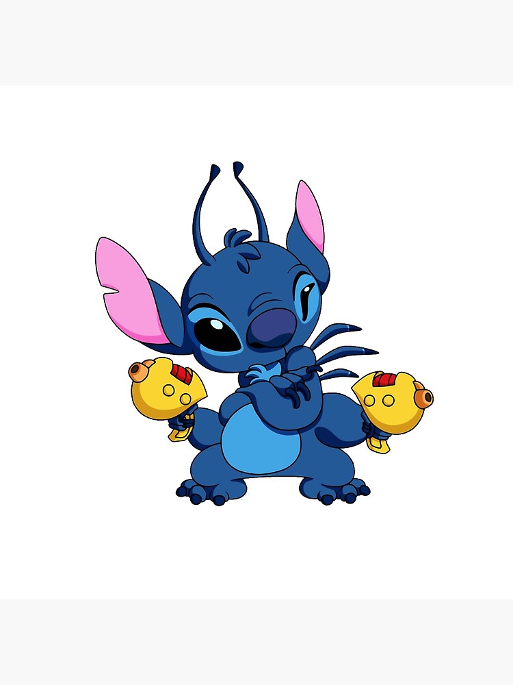 "Stitch With Guns" Poster for Sale by trozstreet | Redbubble