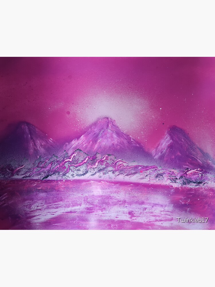 "Pink sunset art" Sticker by Twinkleb17 | Redbubble