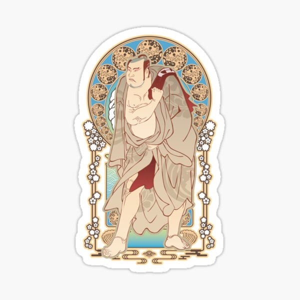 "Sumo wrestler" Sticker by UkiyoeKIMASA | Redbubble