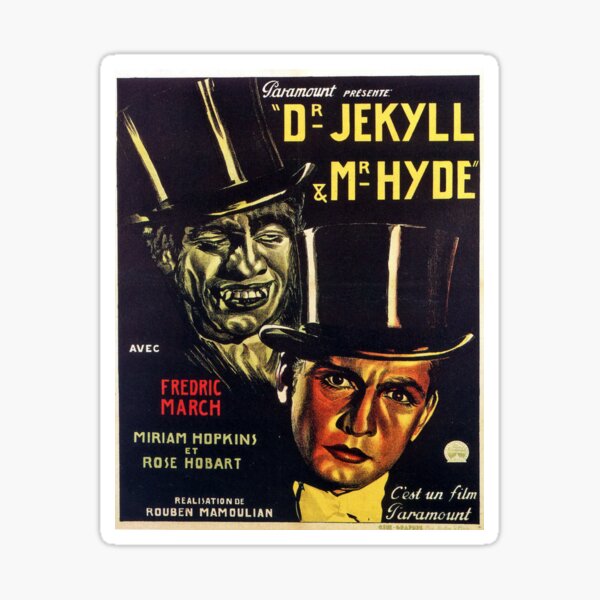 "Dr Jekyll and Mr Hyde " Sticker by MALLAA3 | Redbubble