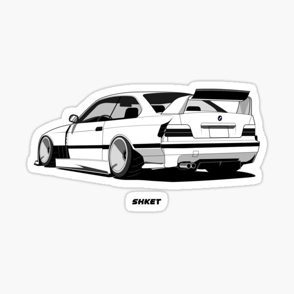 "LTO E36 WIDEBODY" Sticker von shketdesign | Redbubble