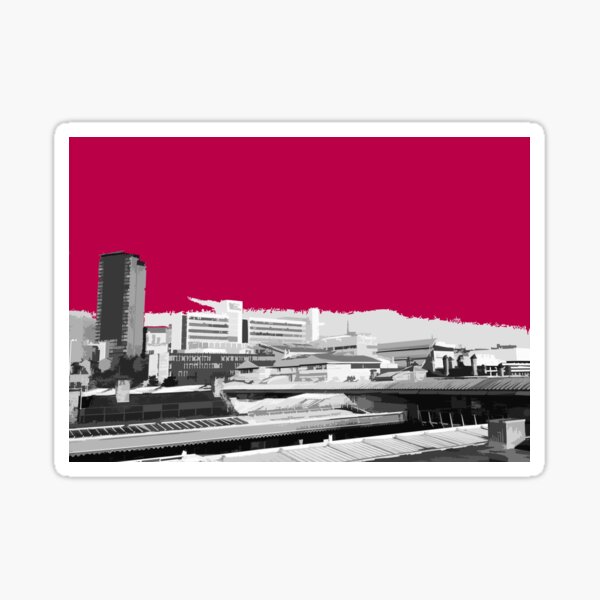 "Sheffield Hallam Red" Sticker by summattodraw | Redbubble