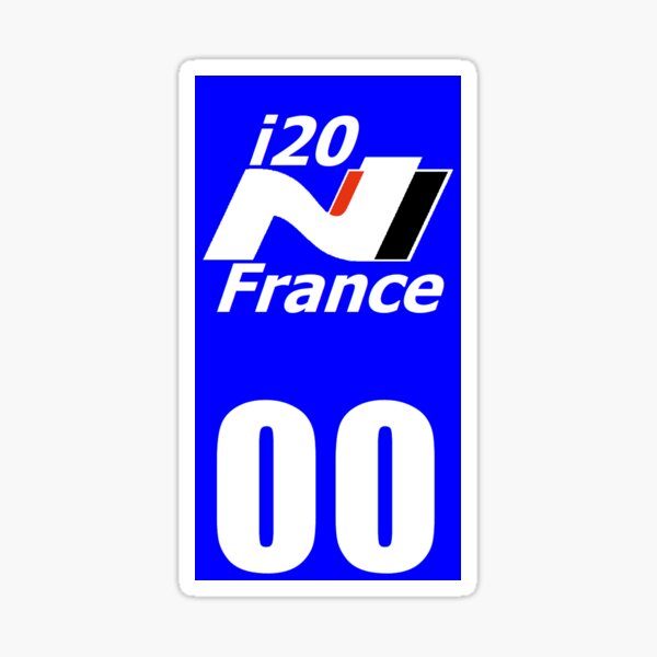 "i20n license plate" Sticker by LittleUtopia | Redbubble