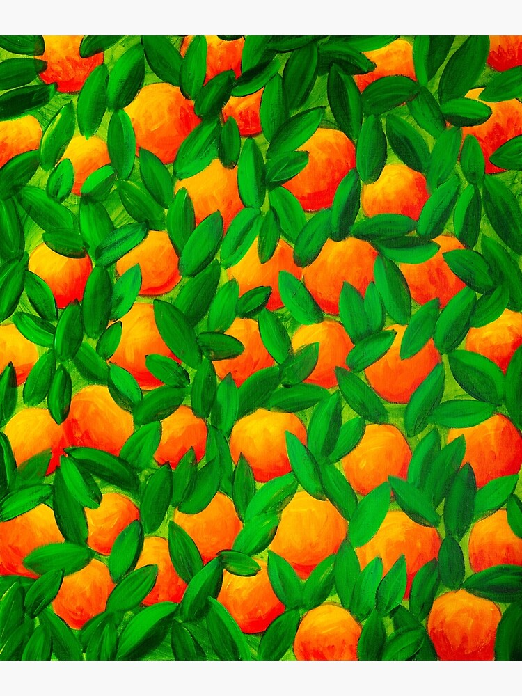 "Abstract orange tree" Poster for Sale by ArinasFineArt | Redbubble