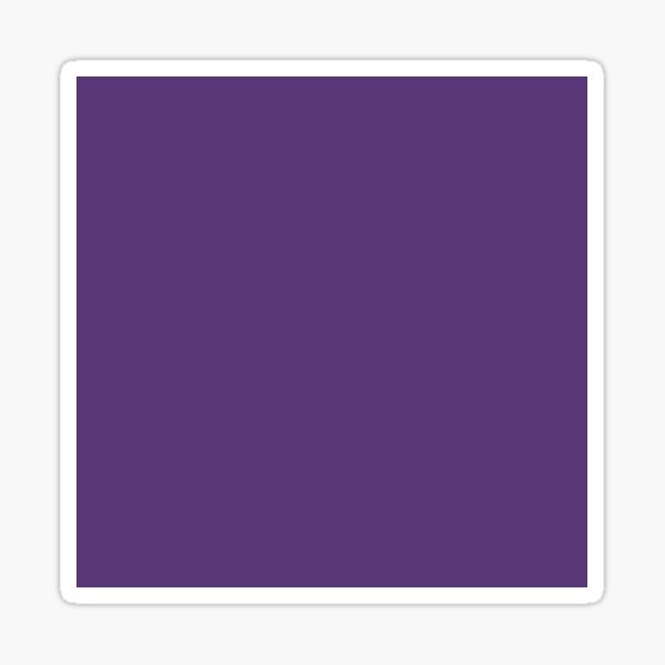 "Dark Cyber Grape Purple Minimalistic Color" Sticker by Rolors | Redbubble