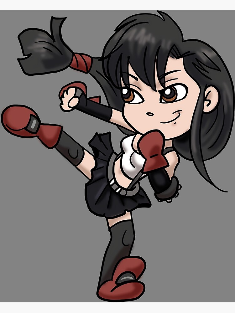 "Chibi Final Fantasy 7 Tifa Lockhart #q86" Poster by AntoinetteGGE ...