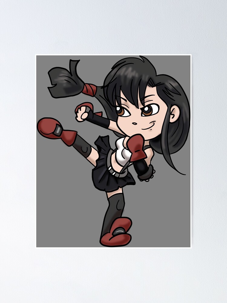 "Chibi Final Fantasy 7 Tifa Lockhart #q86" Poster by AntoinetteGGE ...