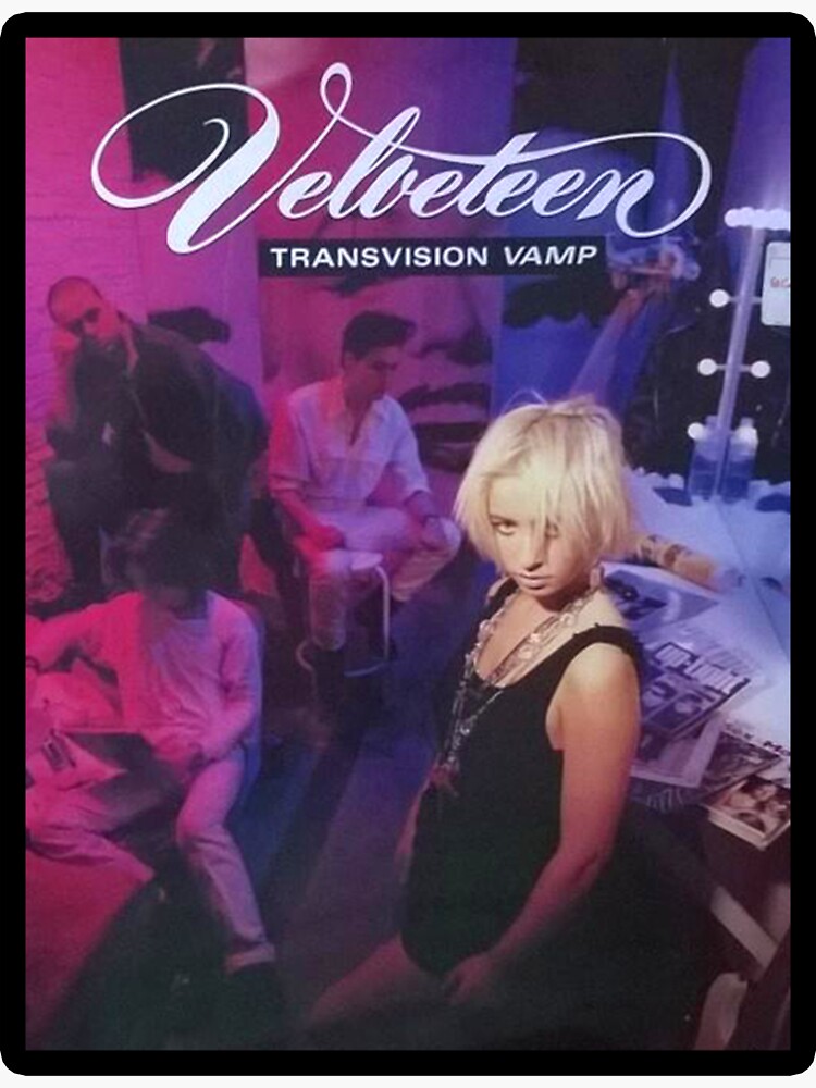 "TRANSVISION VAMP MUSIC ARTWORK" Sticker by sastro07 | Redbubble