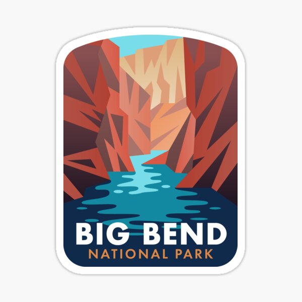 "Big Bend National Park" Sticker by halpindesignco | Redbubble