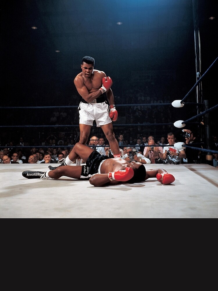"Muhammad Ali knockout Sonny Liston Fight Poster Design Poster" Art ...