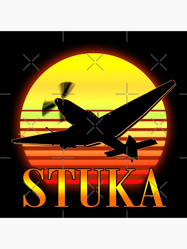 "Junkers JU 87 Stuka Dive Bomber Military Plane" Poster for Sale by ...