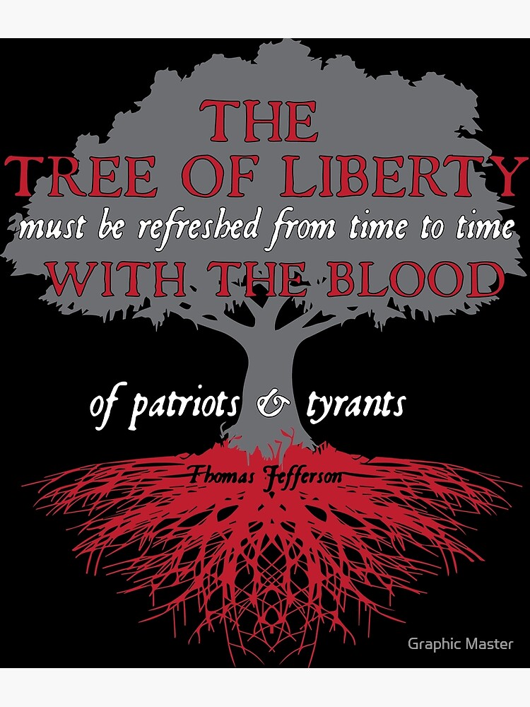 "Jefferson The Tree of Liberty 1776" Poster for Sale by kzadro | Redbubble