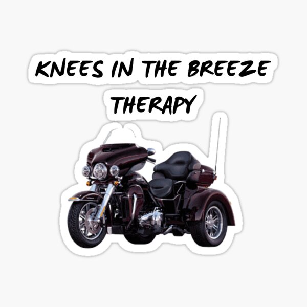 "Knees in the Breeze Therapy Trike" Sticker for Sale by Cryptocruising ...