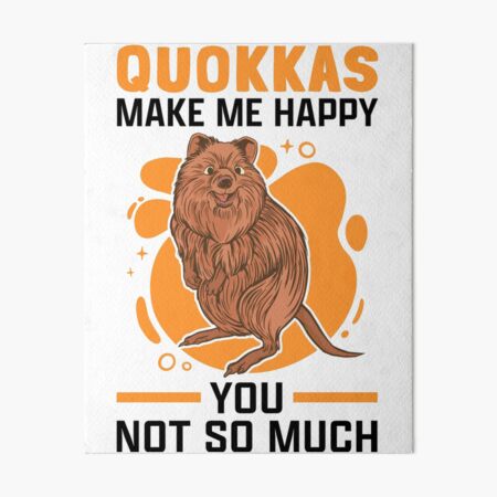 "Quokkas make happy marsupial Quokka" Art Board Print by madgrfx ...