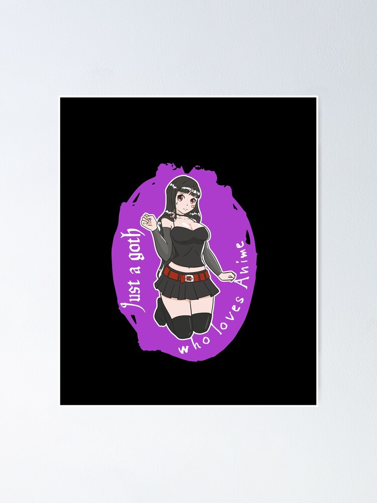 Póster «Chica gótica que ama el anime - Cute Gothic Vampire Girl Waifu ...