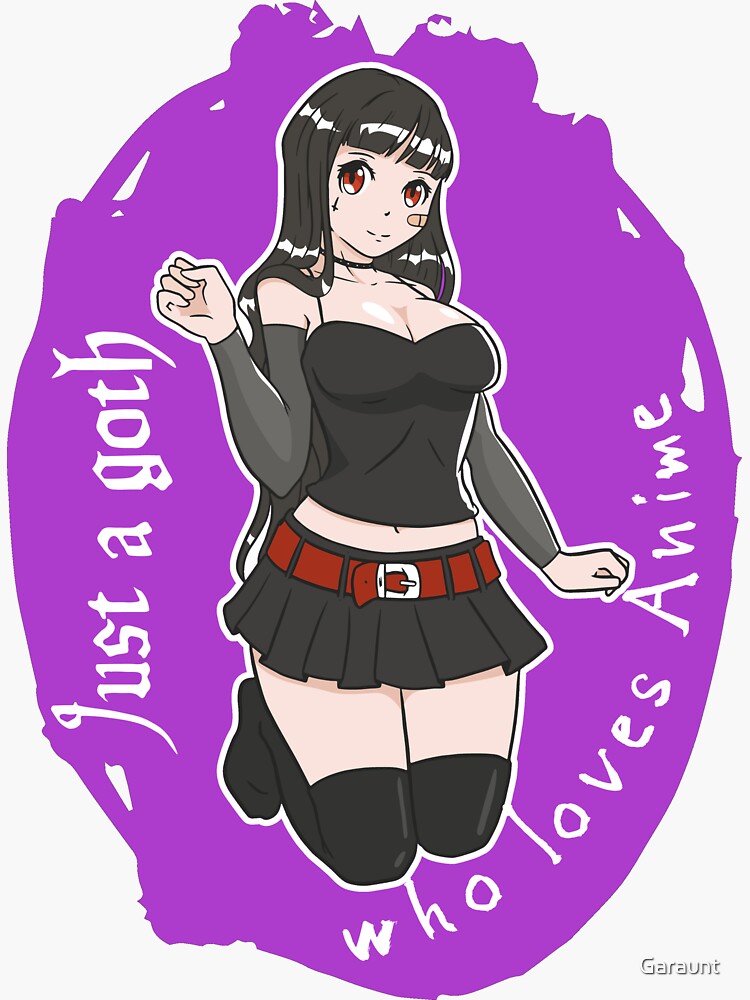 "Goth Girl who loves Anime - Cute Gothic Vampire Girl Waifu Anime Weeb ...