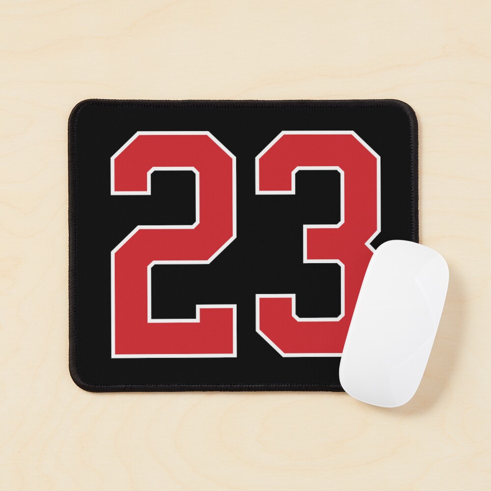 "Sports Number 23, red black color lucky sport twenty three" Sticker ...