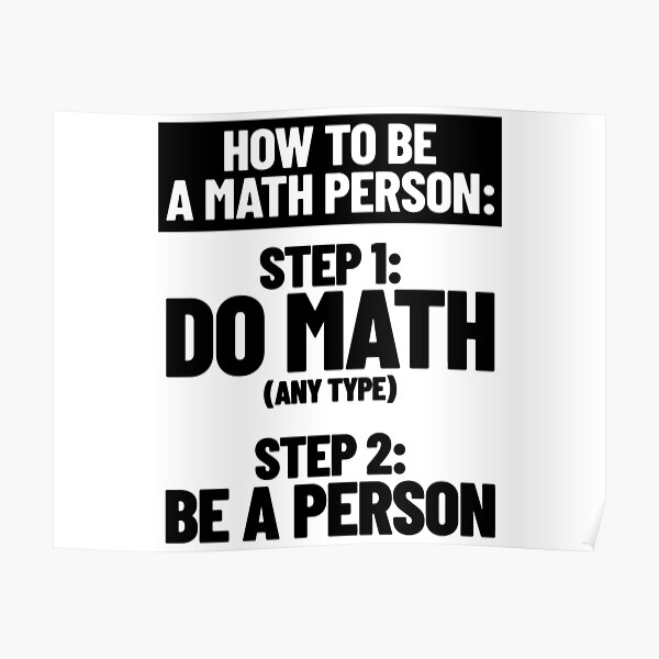 Póster « profesor de matemáticas, mates, cómo ser una persona ...