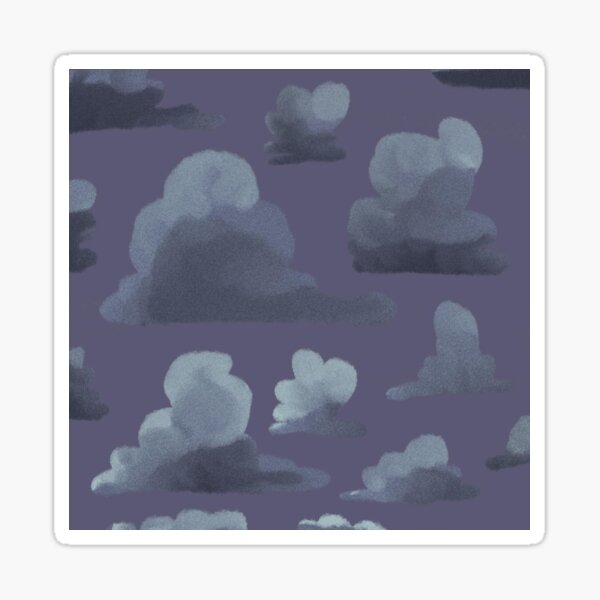 "moody clouds" Sticker by ThingRubyDoes | Redbubble
