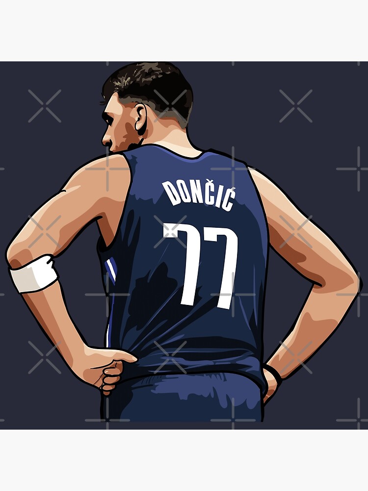 "Luka Doncic Vector Back Qiangy" Poster for Sale by qiangdade | Redbubble
