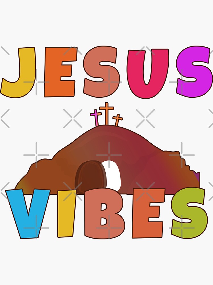 "Jesus Vibes" Sticker by Kishioushi | Redbubble